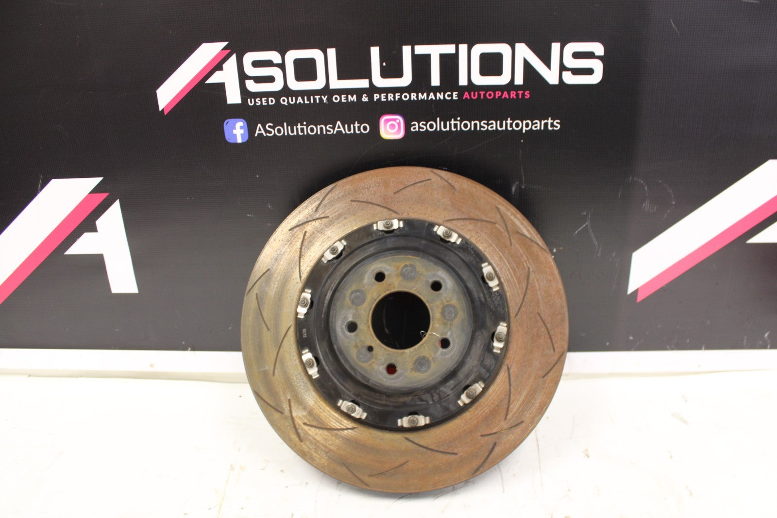 2017 NISSAN GT-R GTR R35 VR38 3.8L Front DBA 5000 Series Rotor Ring w ...